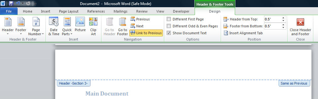 Microsoft Word For Mac Doe Not Automatically Put Header And Footer Fasraffiliates
