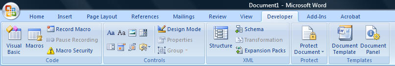 Developer Tab In Microsoft Word 2007 2021 365 